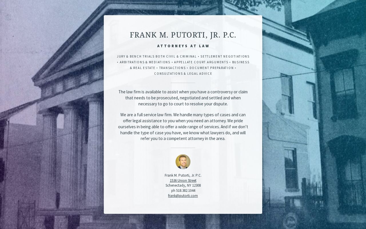 Frank M. Putorti, Jr. P.C. - Attorneys at Law